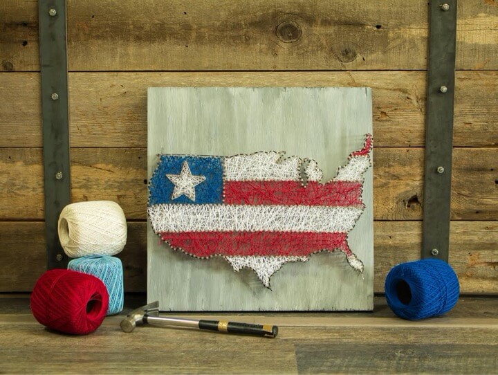 USA String Art - $42 - Pinspiration