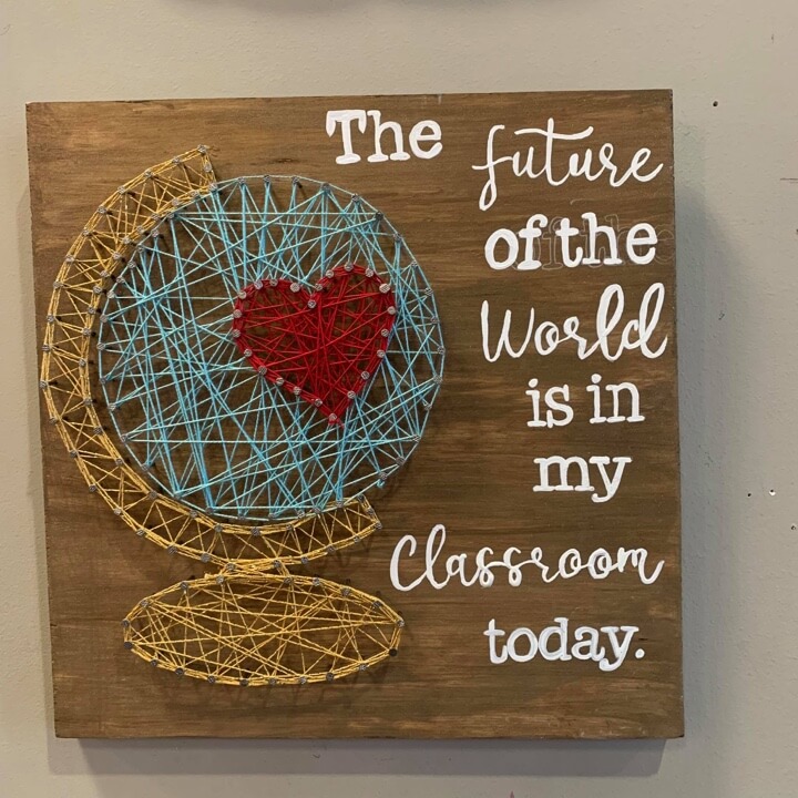 Globe String Art - $46 - Pinspiration