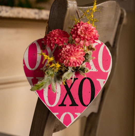 Hanging Wood Flower Holder with Interchangeable Flowers - $24 ...