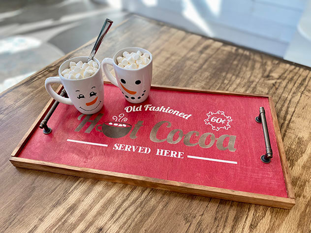 Large Rectangular Serving Tray with Trim - $65 - Pinspiration