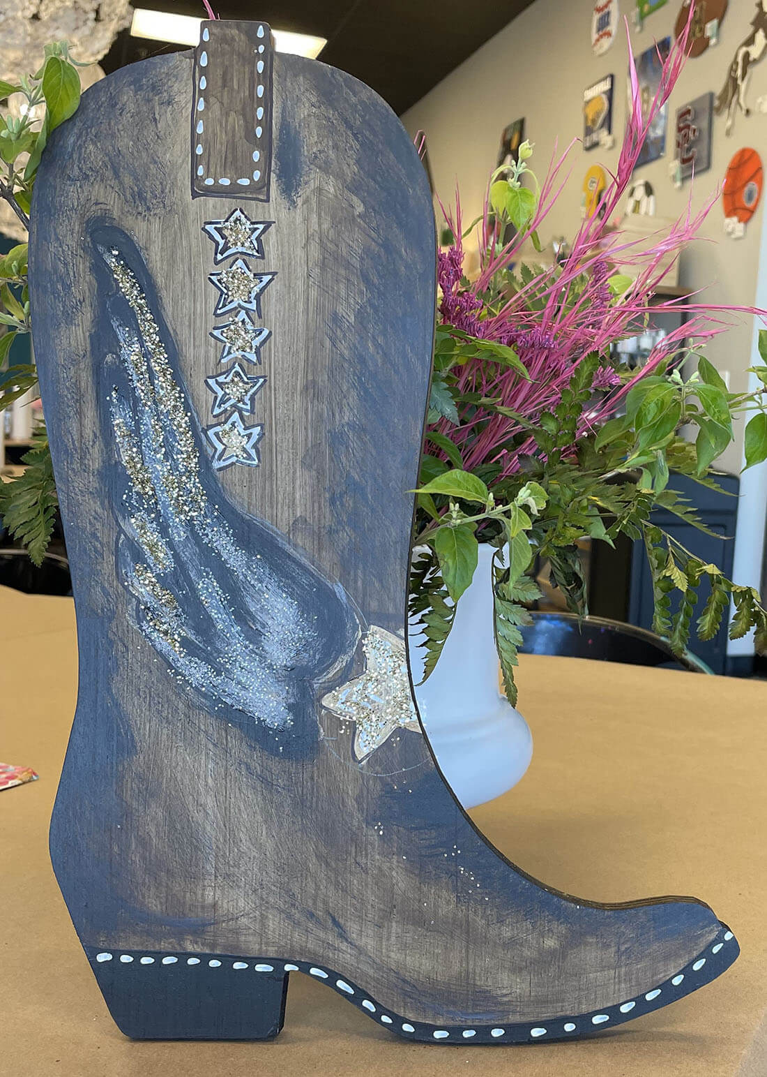 Boot Wood Cutout - $40 - Pinspiration