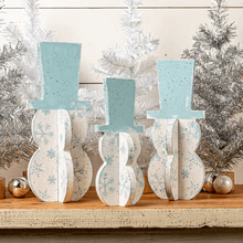Slotted Snowmen Set (Set of 3) - $48 - Pinspiration