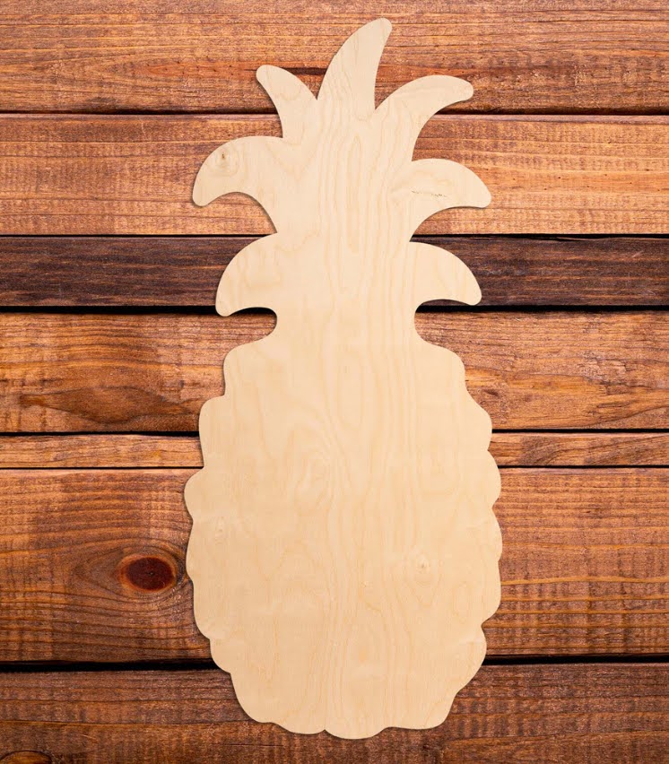 Pineapple Wood Cut Out - $49 - Pinspiration