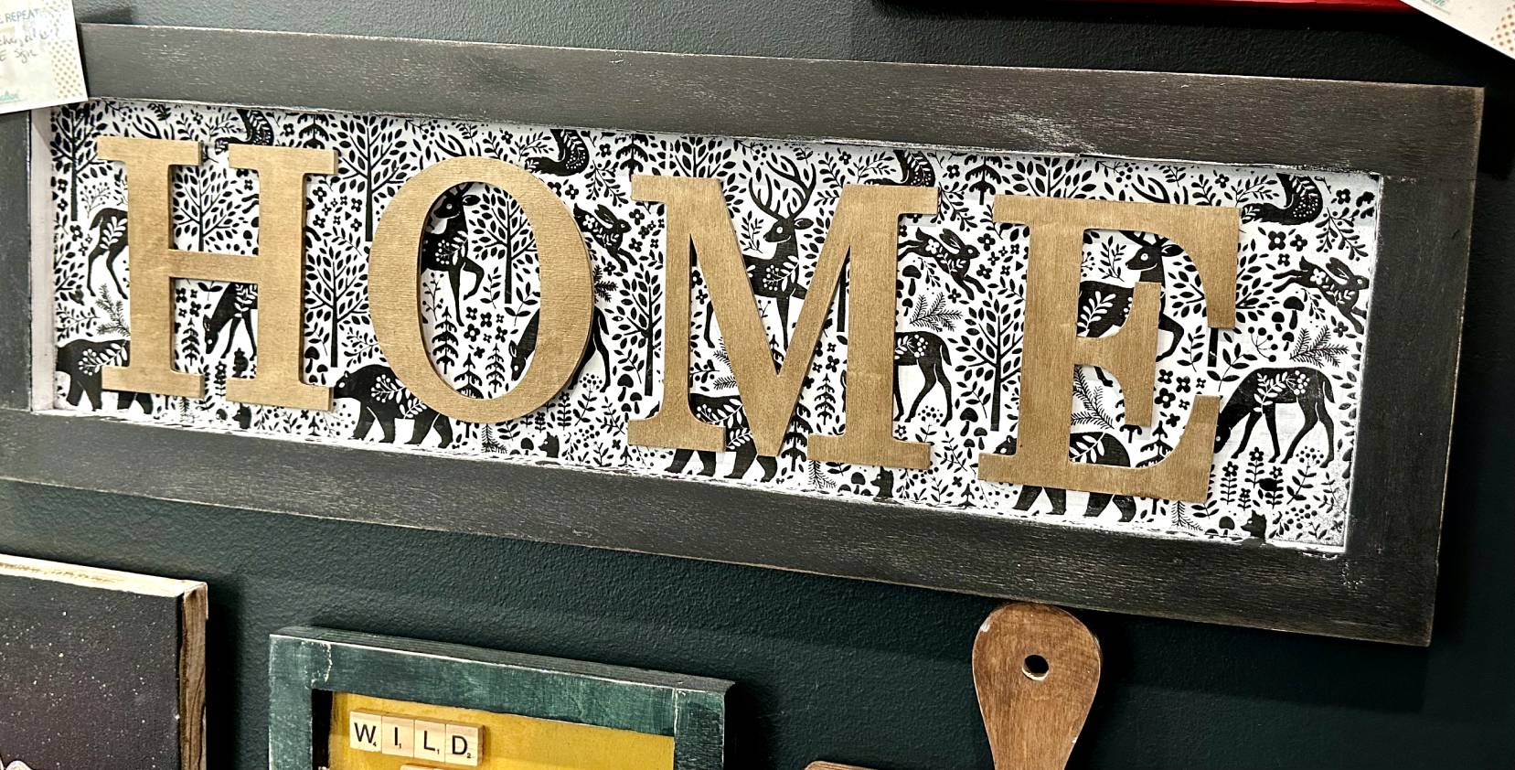 Interchangeable HOME Sign - $62 - Pinspiration