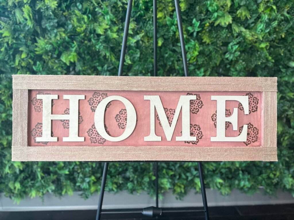 Interchangeable HOME Sign - $62 - Pinspiration