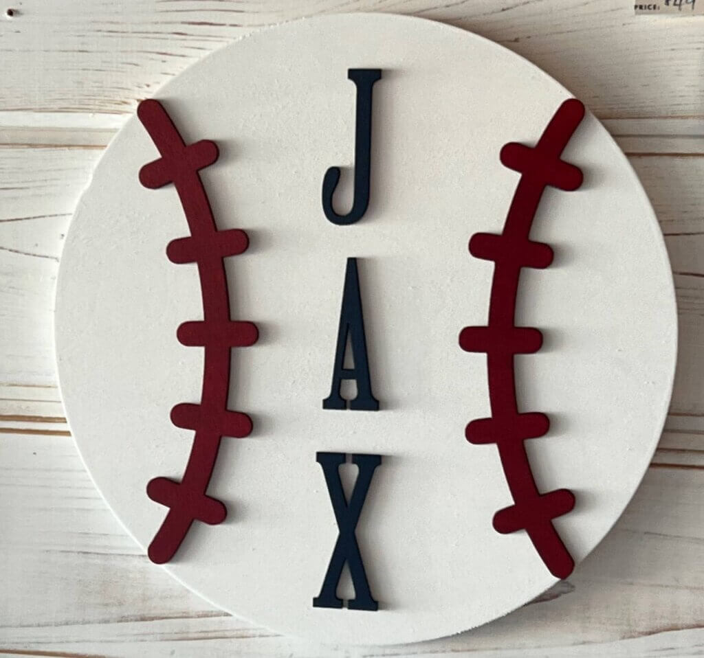 Baseball Wood Cut Out - $42 - Pinspiration
