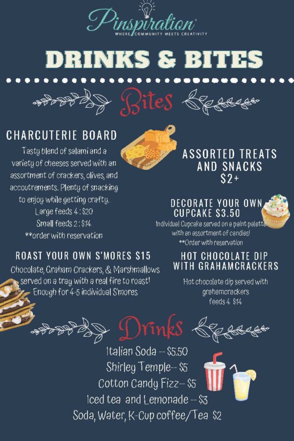 Tucson Menu | Drinks, Wine, Beer, and Snacks